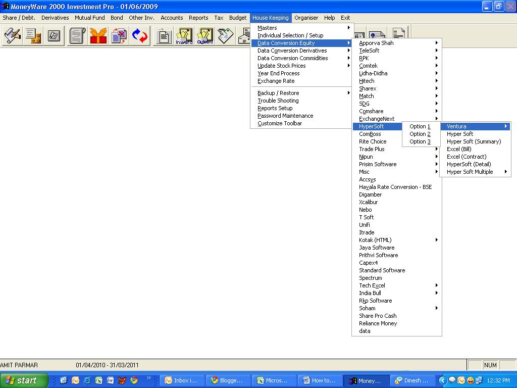 Amit Parmar: MoneyWare 2000 Investment Pro