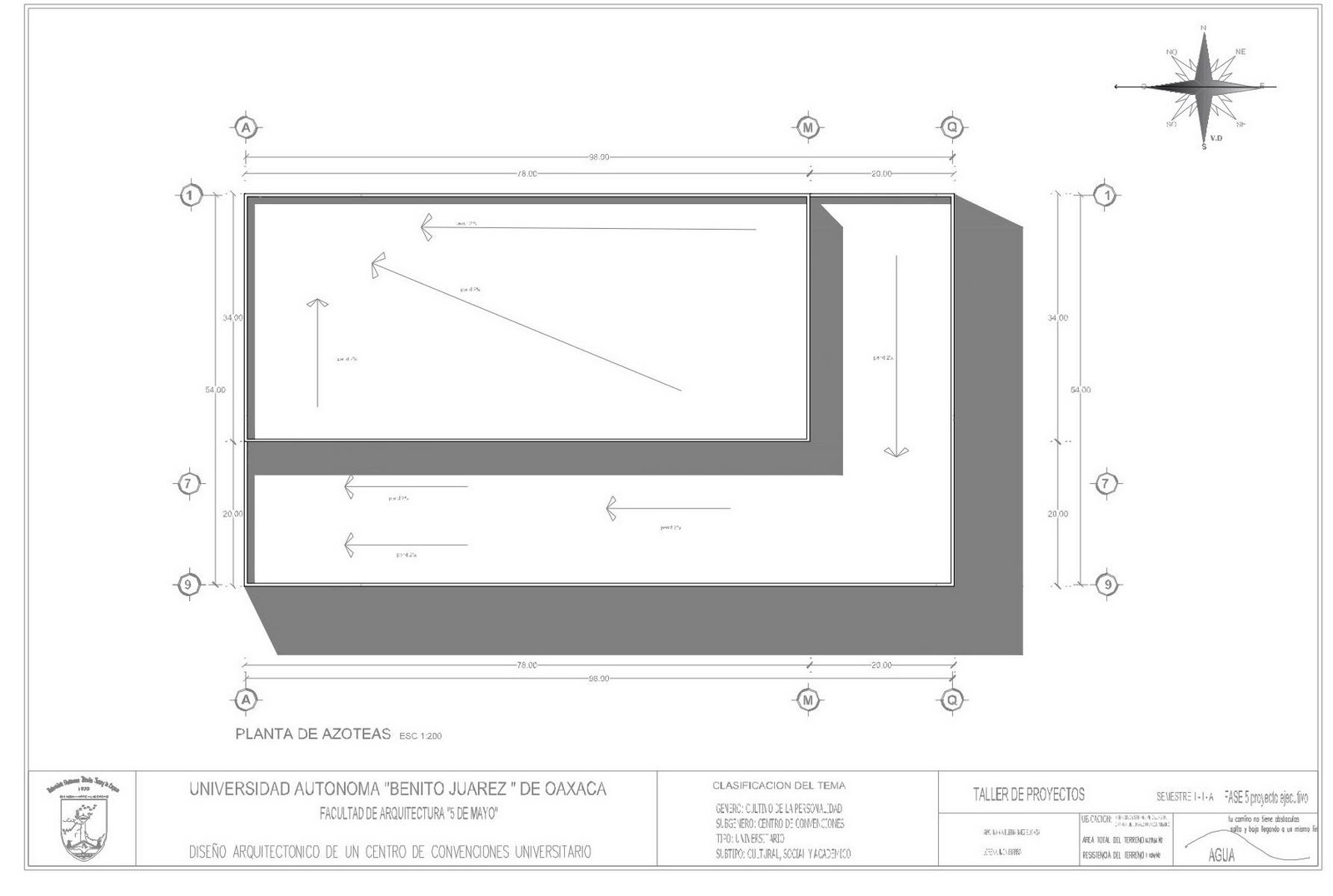 DISEÑO ARQUITECTONICO DE UN CENTRO DE CONVENCIONES UNIVERSITARIO ...