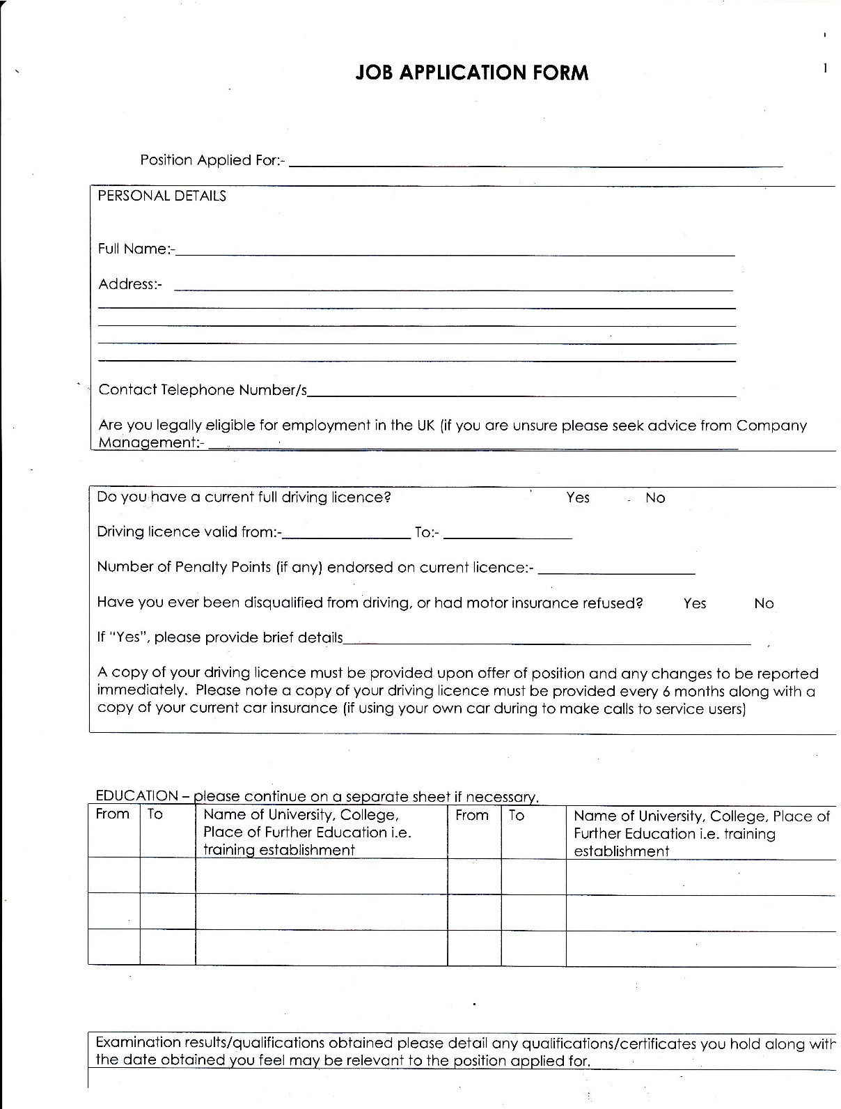 AMERICA: DO YOU WANT TO WORK?: PRINTABLE APPLICATION/REIGON CURRENTLY ...