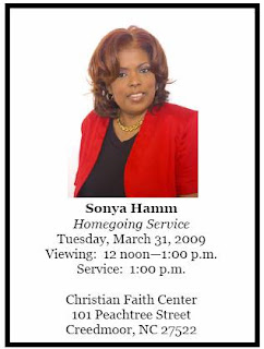 The Light 103.9FM Blog: We Remember Sonya Hamm