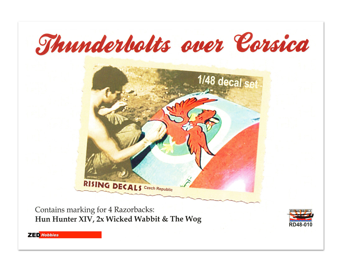 ZED Hobbies: Review: Rising Decals "Thunderbolts over Corsica" 1/48