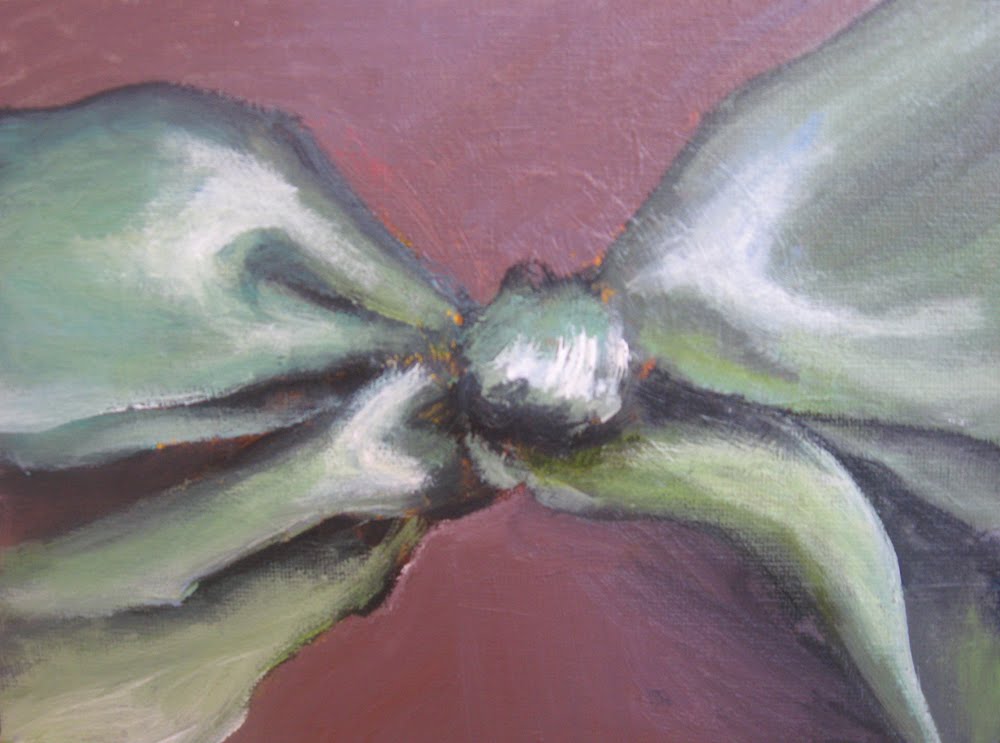 One Painting a Day: Satin Bow