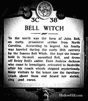 THE STORY OF THE BELL WITCH, A TRUE AMERICAN HAUNTING