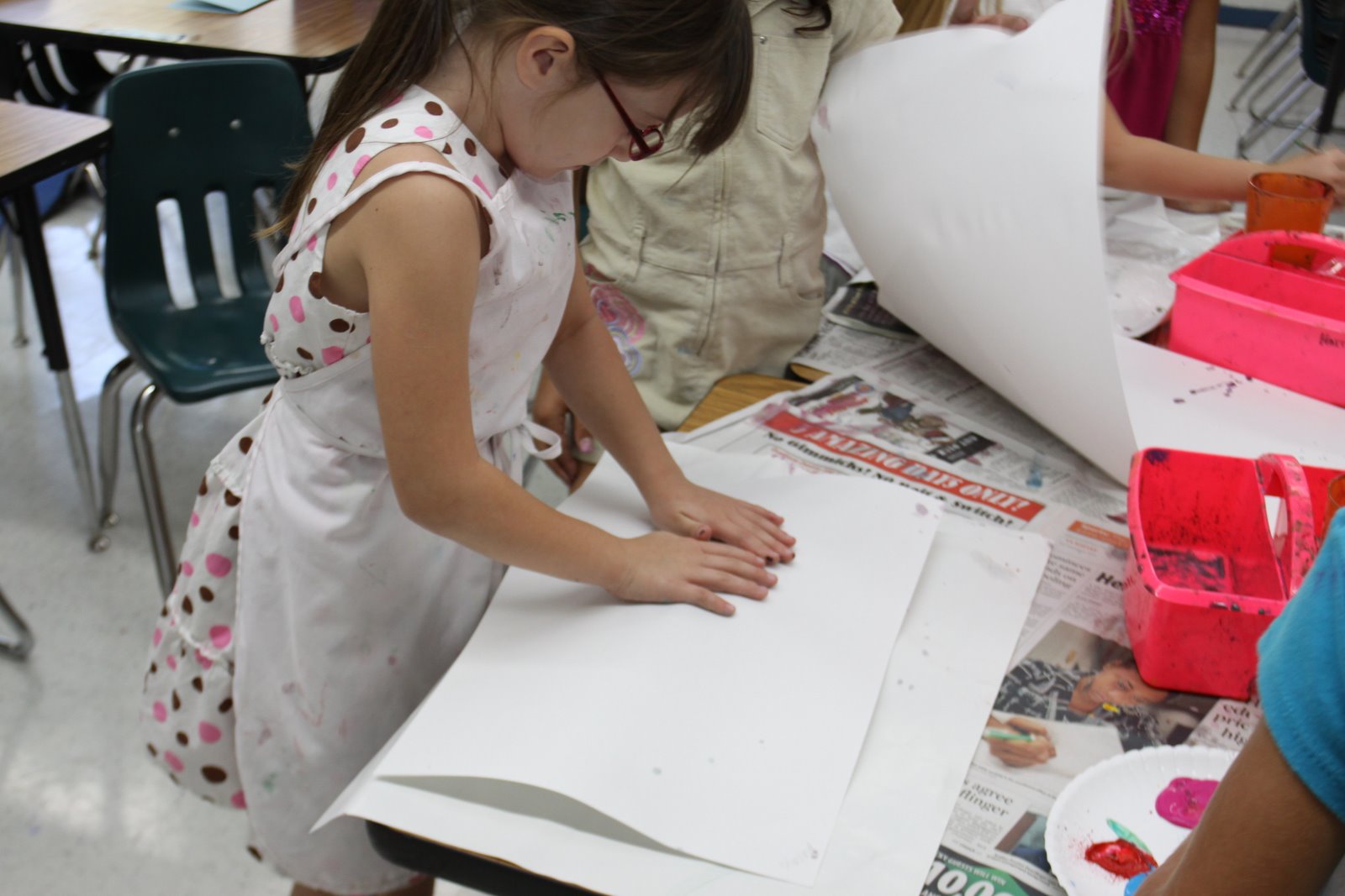 In Art Class: Fish Printing