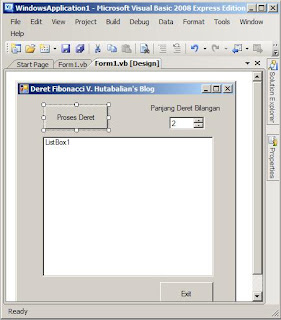 V. Hutabalian: Deret Bilangan Fibonacci VB 2008