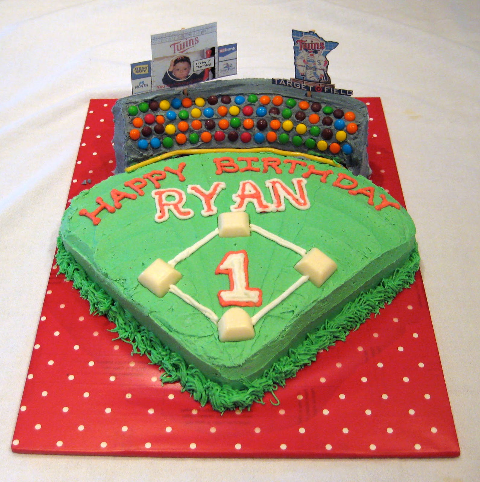 COBO: Target Field Baseball Stadium Cake