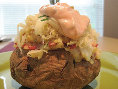 My Summer of Weight Watchers: Reuben-Stuffed Potato