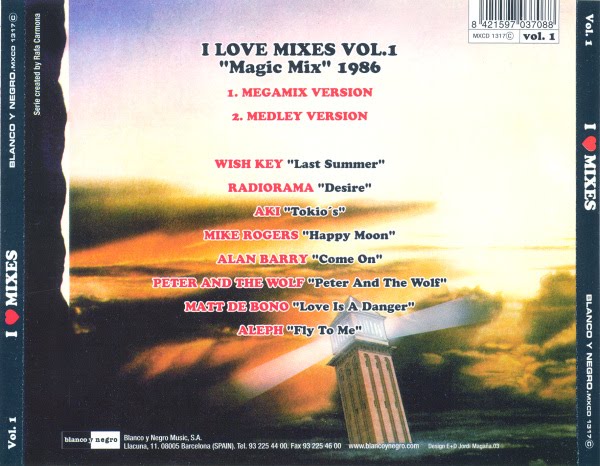RETRO DISCO HI-NRG: I LOVE MIXES - Volume 1 [Magic Mix 1986] - various ...