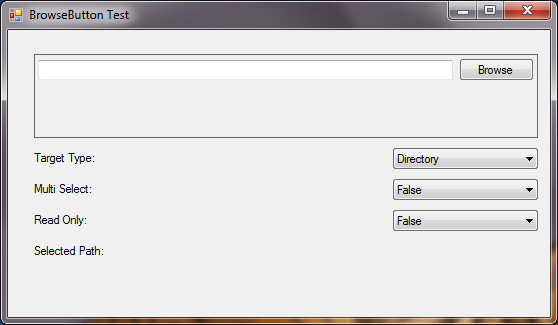 C And Windows Form Programming Browse For File Or Directory Custom