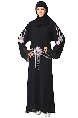 Designer Embroidery Burqa