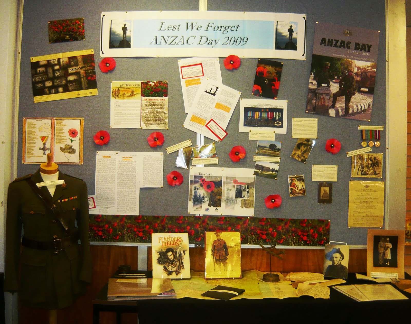 Library Displays: ANZAC Day