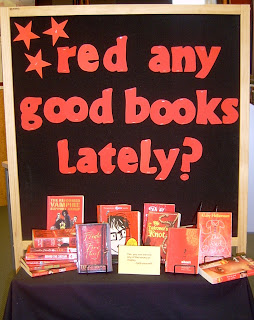 Library Displays: Red any Good Books Lately?