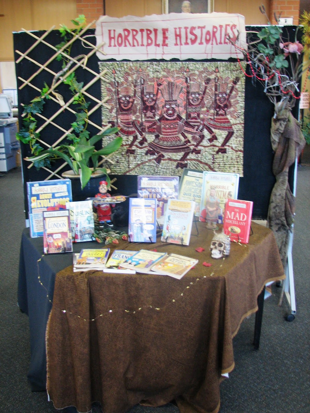 Library Displays: Horrible Histories