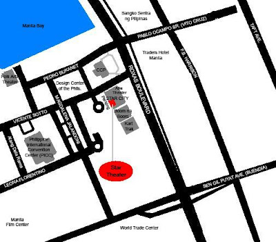 Star Theater, CCP Complex Location Map