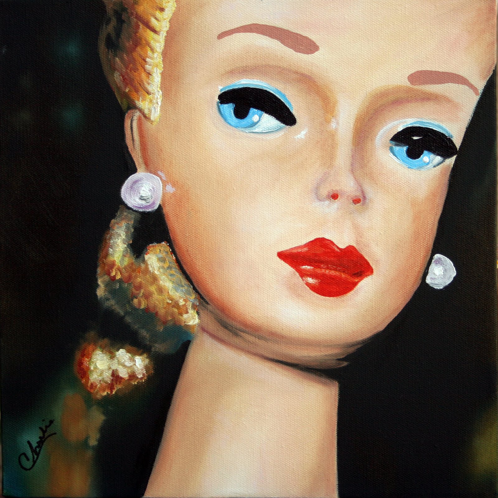 Charlie Asher, fine artist: Small Wonders Show - Many Faces of Barbie