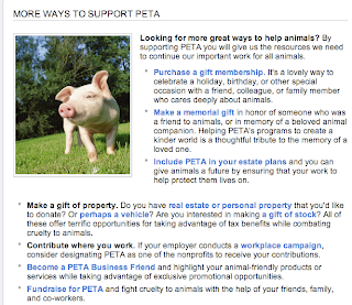 Writing in a College Student's Eyes: PETA Member