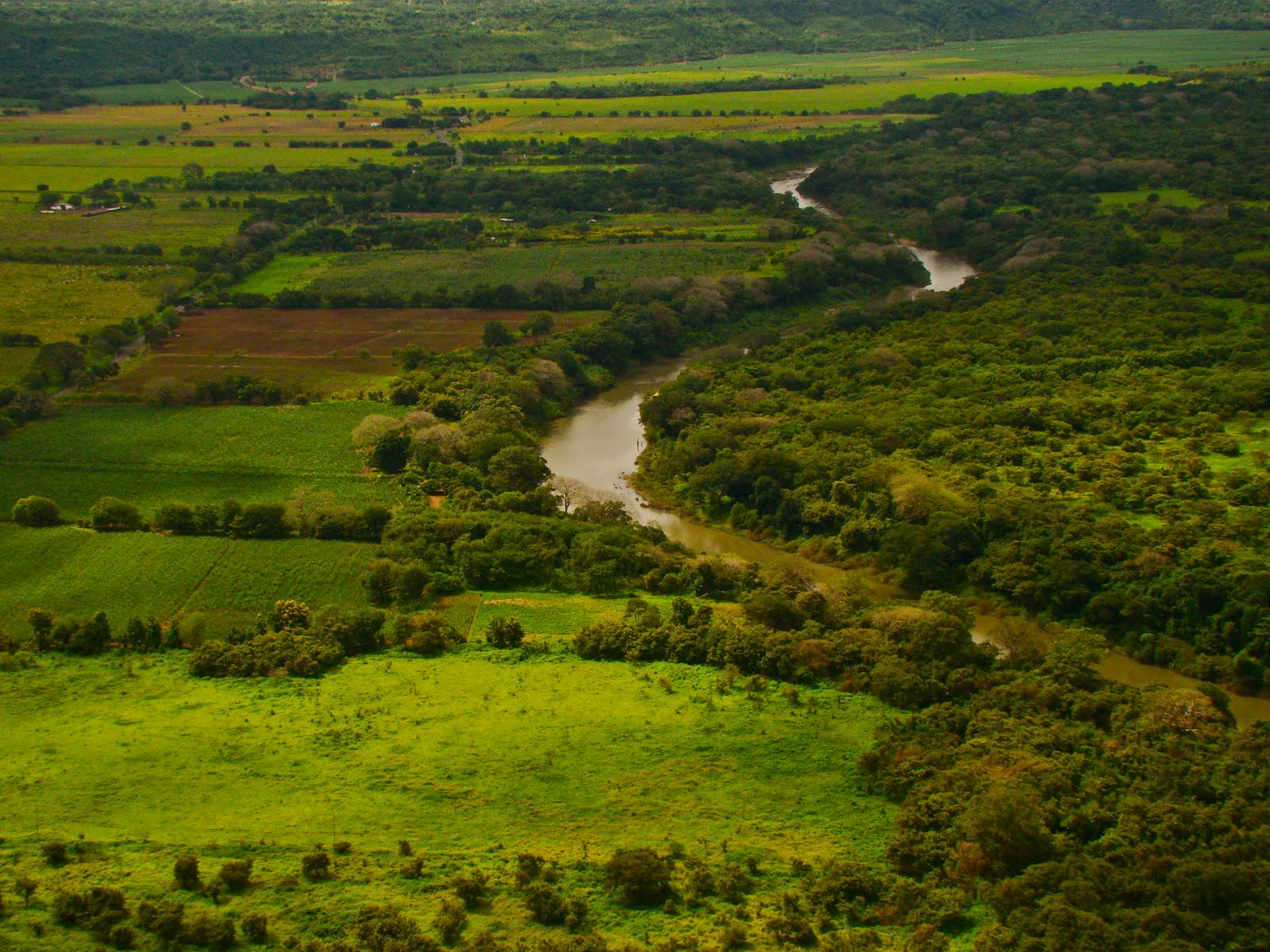 Tamarindo, Costa Rica Daily Photo: Aerial view of Tempisque RIver ...