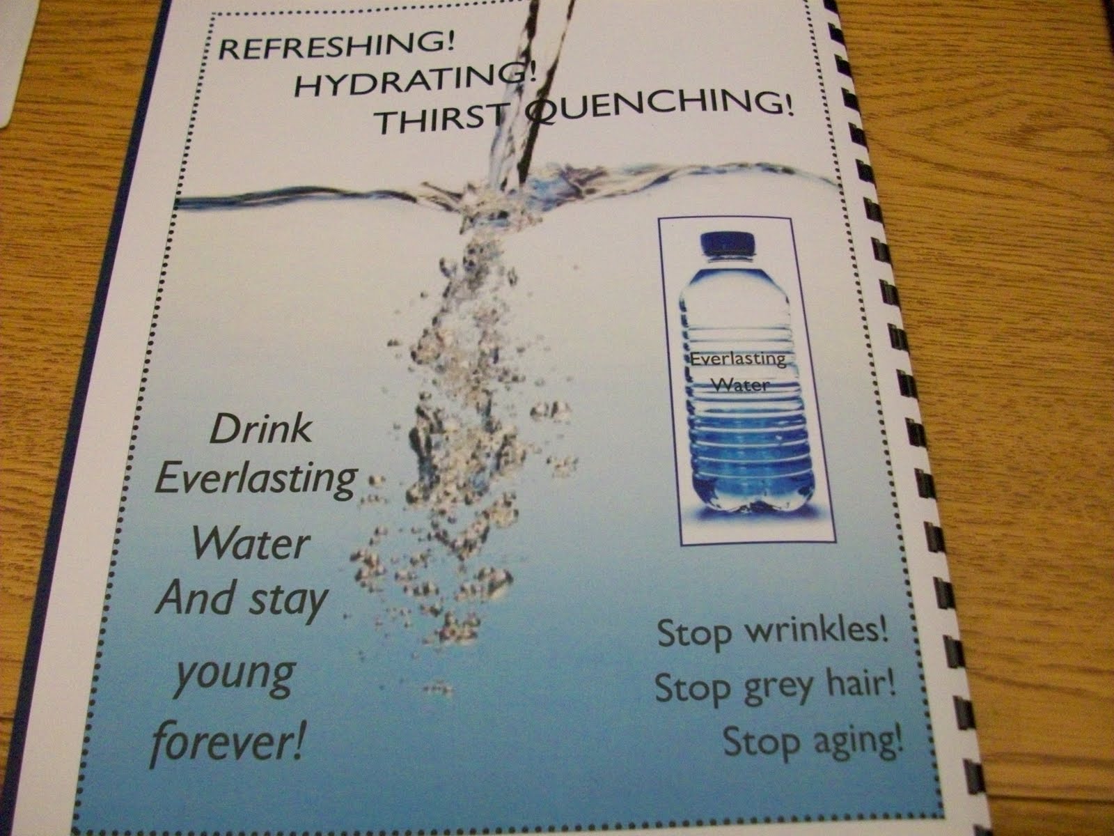 Tuck Everlasting Spring Water Advertisement