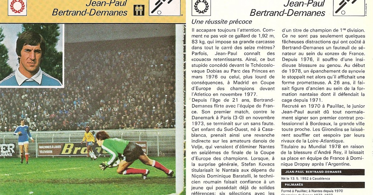 LA FICHE DETAILLEE. Jean-Paul Bertrand-Demanes.