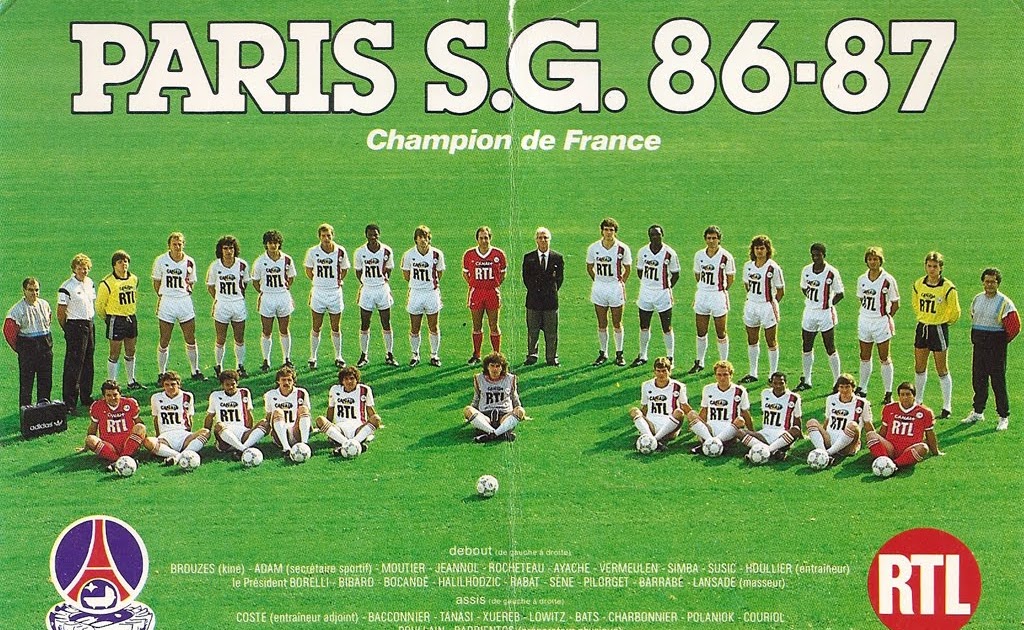 PARIS S.G 1986-87. By Panini.