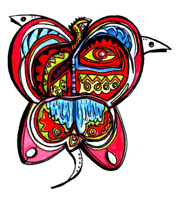 Koleia's Art: Monicongo mariposa