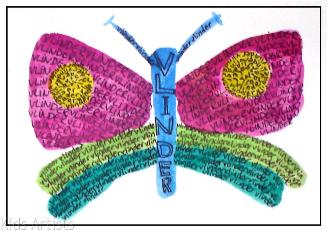 Kids Artists: Calligram