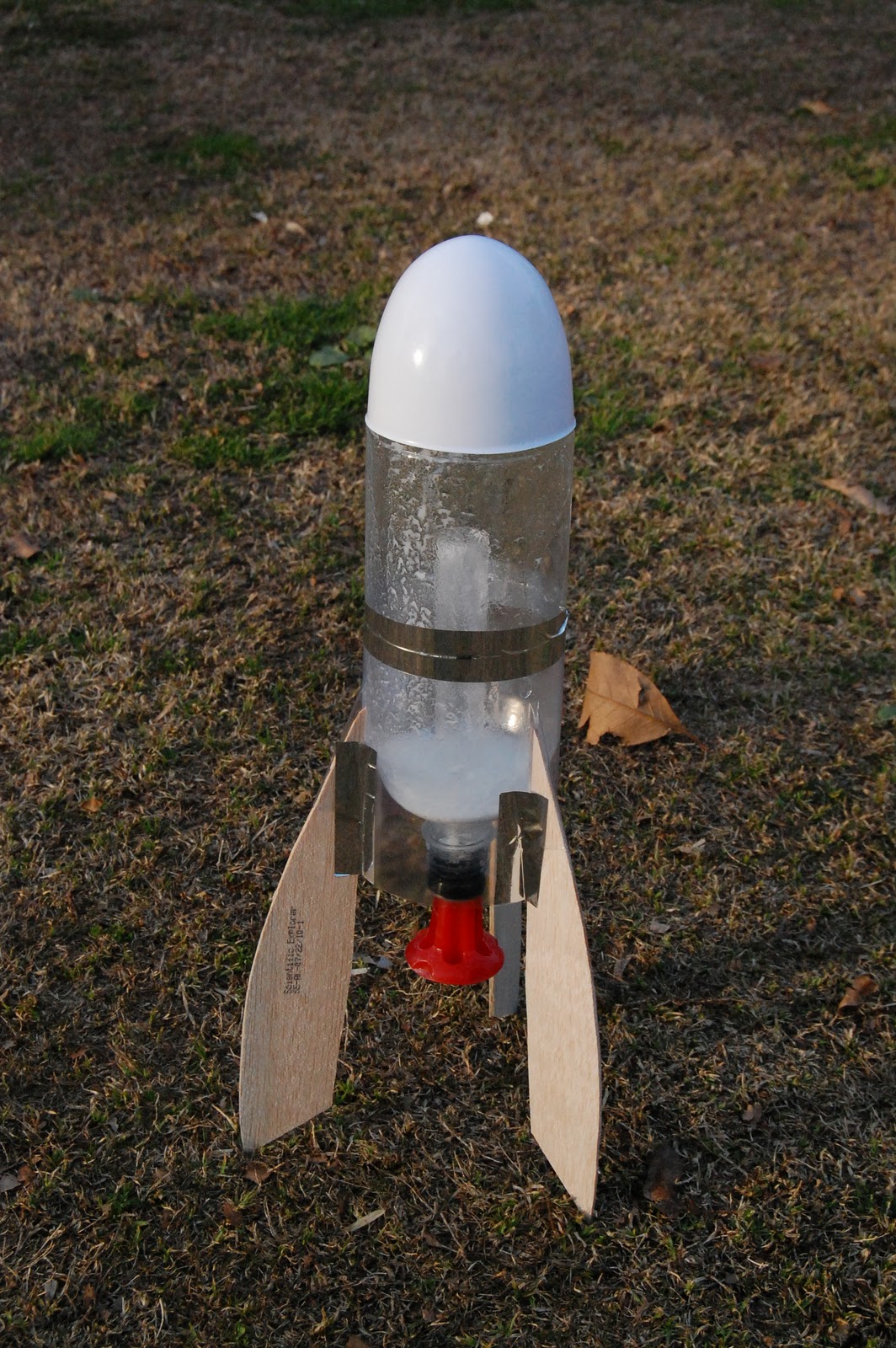 A Homegrown Life: Sunday afternoon science: Bottle rocket!