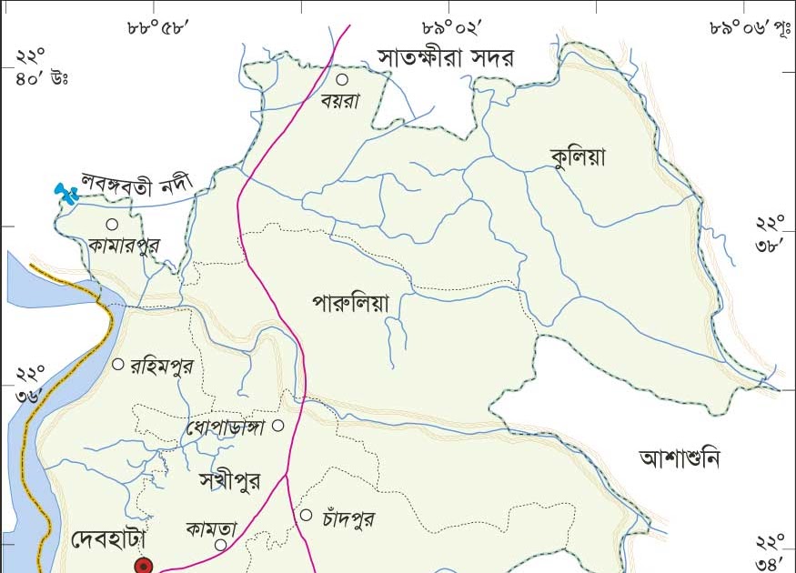 Hridoye Bangladesh: Debhata Upazila (satkhira district) with an area of ...