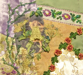 CRAZY QUILTING INTERNATIONAL: Flower Fairies I Round Robin 2010