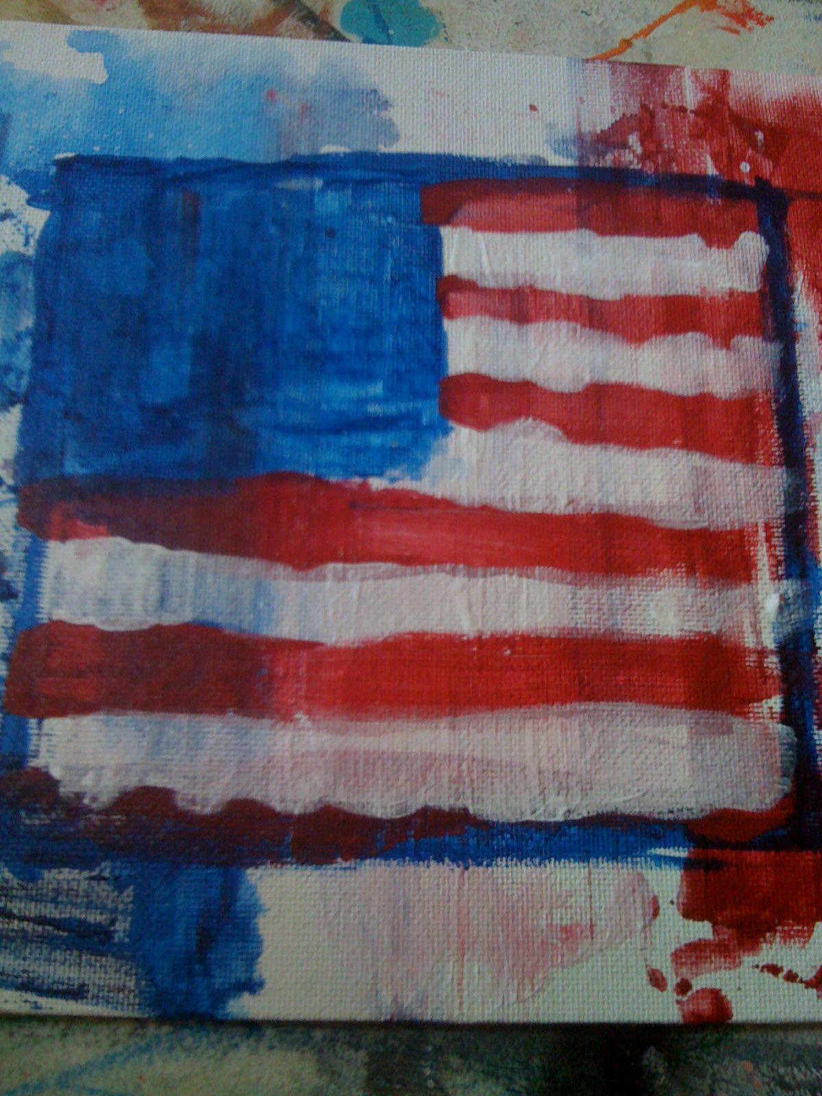 Created for Creating: American Flag Paintings