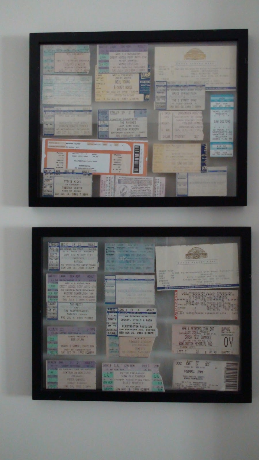 Robbins Road: Concert Ticket Display