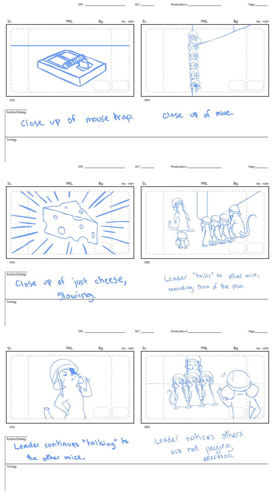 Sarah Heller's Designs & Animations: Winter 2008 - Storyboarding