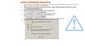 GO TO THE US.: WindowsXP : Active Desktop Recovery Script Error