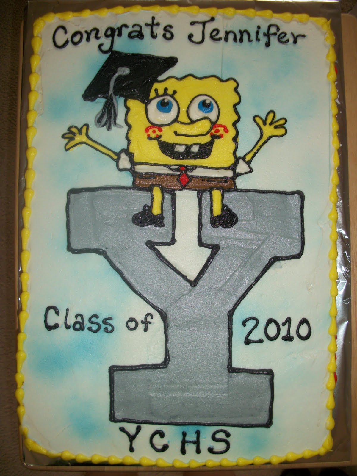 Stephanie's Cakes: Spongebob Graduation