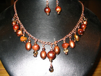 Amerissis: Nueva coleccion - Collares cortos Cobre y marron