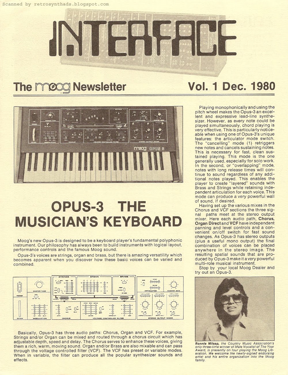 MATRIXSYNTH: Vol. 1 Dec. 1980 Moog Interface Newsletter