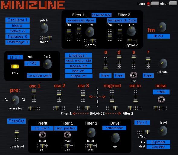 MATRIXSYNTH: Bizune - Akai Miniak Software Editor