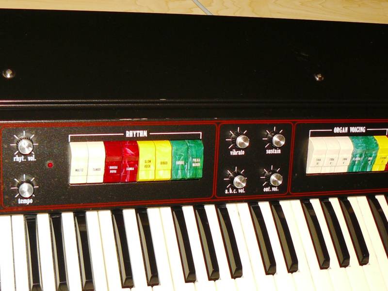 MATRIXSYNTH: 60's Vintage Jen Brio 61-P synth organ drum machine