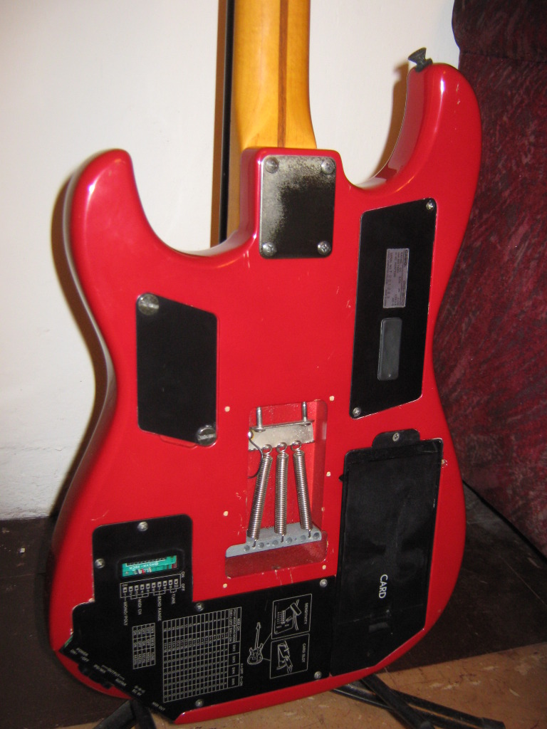 MATRIXSYNTH: Casio PG-300 MIDI Synthesizer Guitar Synth Flamed Maple