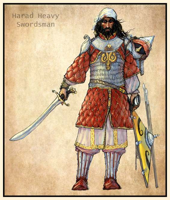 Warriors in art: Haradrim swordsman by Jan Pospisil