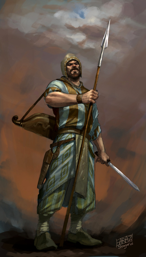 Warriors in art: Ancient Iranian soldier II by Faraz Shanyar