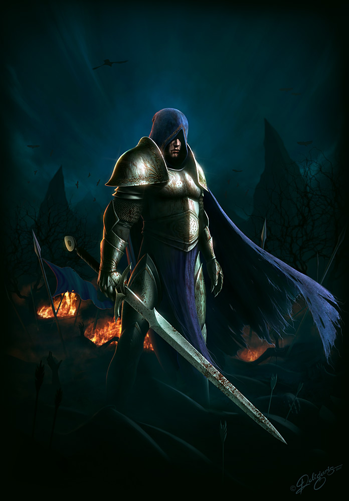 Warriors in art: Last Man Standing by Nick Deligaris