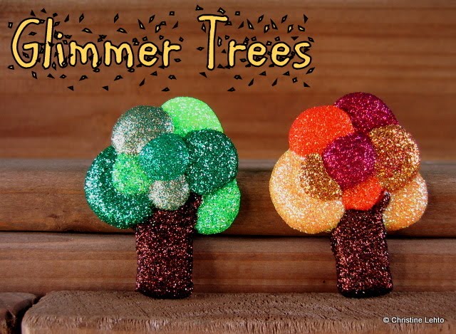 ArtGlitterBlog: Glimmer Trees by Christine Lehto