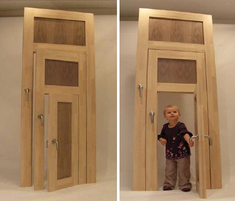 Small, Medium & Large: Three-in-One Interior Door Design ~ Home Designs