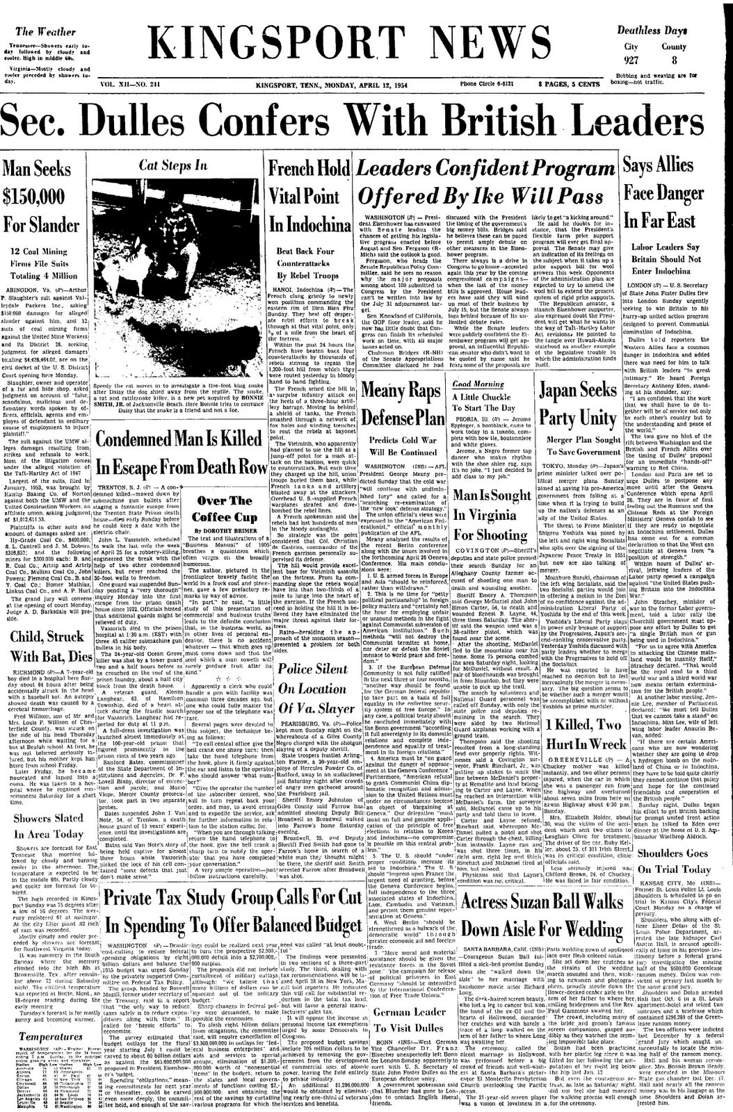 Vince Staten April 11 1954 Most Boring Day In History