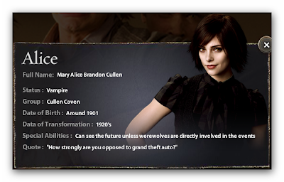 Twilight: Official New Moon Characters Profiles