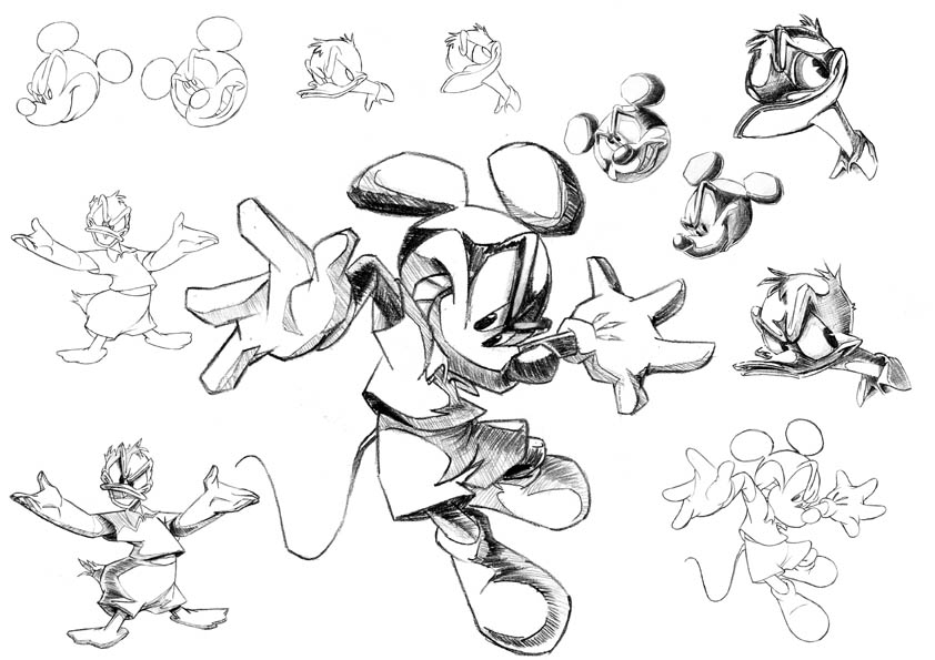 Disney character art archive