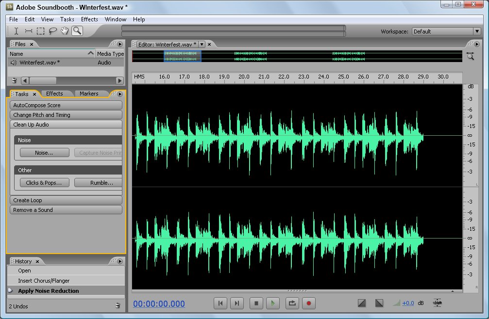 GRAFICAS Y AUDIO: ADOBE SOUNDBOOTH
