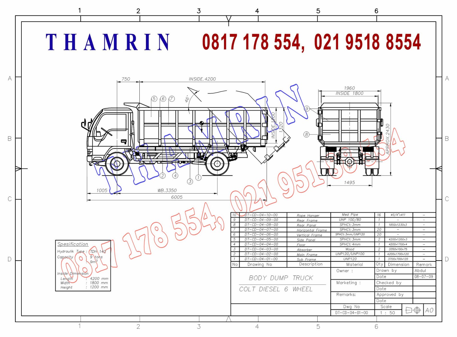 DEALER TRUCK MITSUBISHI: Spec.Karoseri Dump Truck