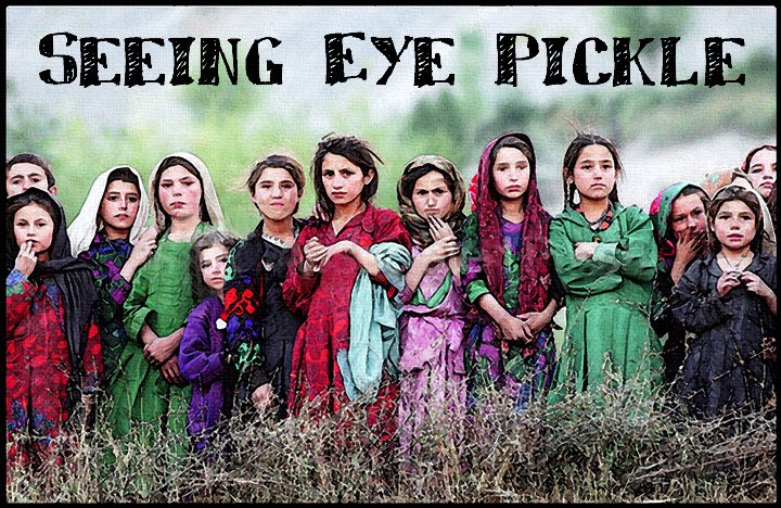 Seeing Eye Pickle: Dad ... what do earthworms eat?